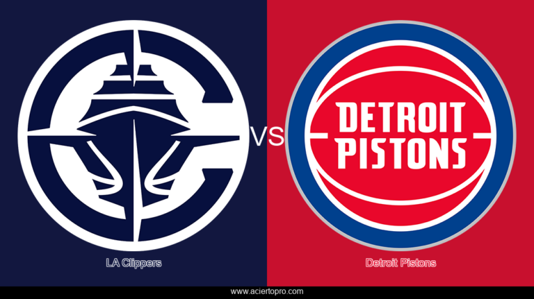 Pronósticos LA Clippers vs Detroit Pistons | NBA 10.01.26 - aciertopro.com